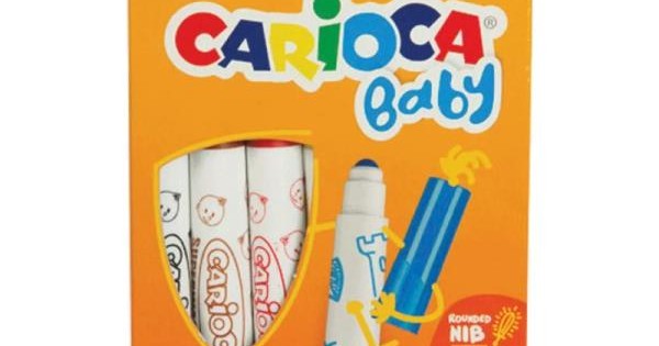 Carioca Μαρκαδόροι Ζωγραφικής Baby Jumbo 6 Τεμ. (10342813) - 10342813