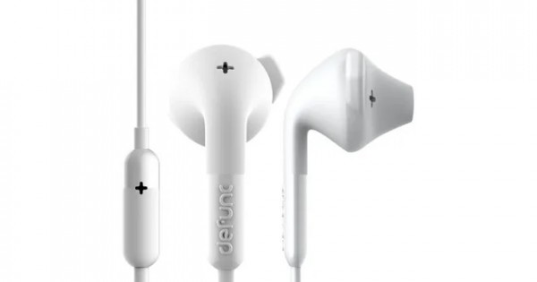 Defunc PLUS HYBRID In-Ear Earbuds Ενσύρματα Ακουστικά σε λευκό χρώμα ...