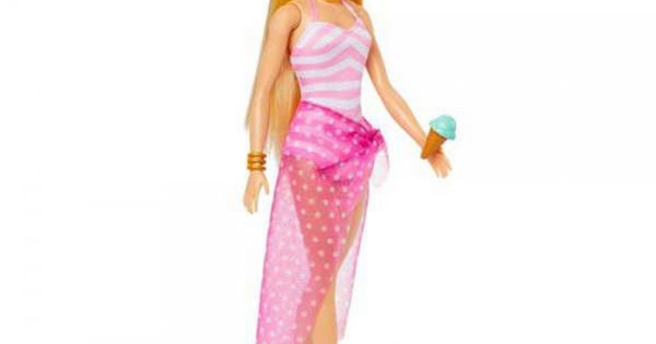 Mattel Barbie Beach Day Barbie, doll (HPL73) - HPL73
